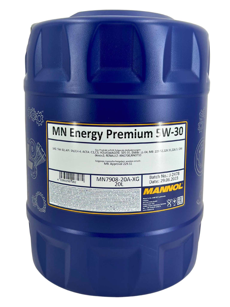MANNOL energy premium 5W30 - 20 litri – WELUBE