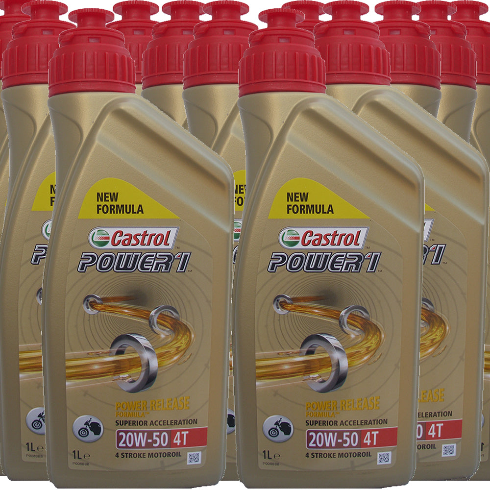 Castrol Power 1 4T 20W50 - cartone 12 litri – WELUBE
