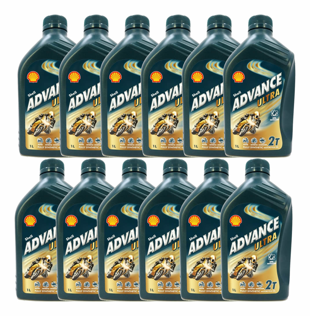 Shell Advance Ultra 2T - 12x1 litro – WELUBE
